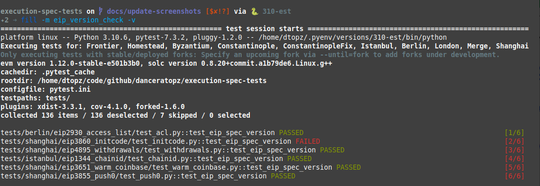 Referencing An Eip Spec Version Ethereum Execution Spec Tests